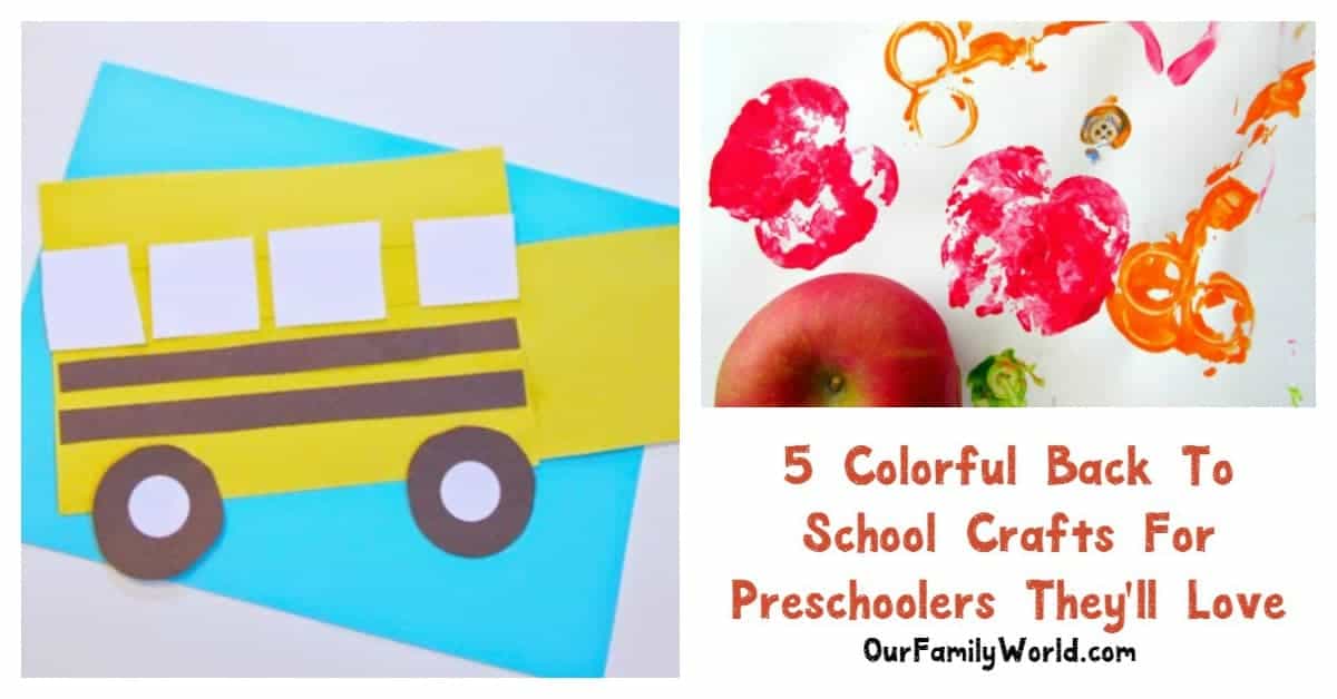 5 Creative Back To School Crafts For Preschoolers They'll Love in Sep ...