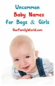 18 Fabulous Uncommon Baby Names for Boys & Girls in Oct 2024 ...